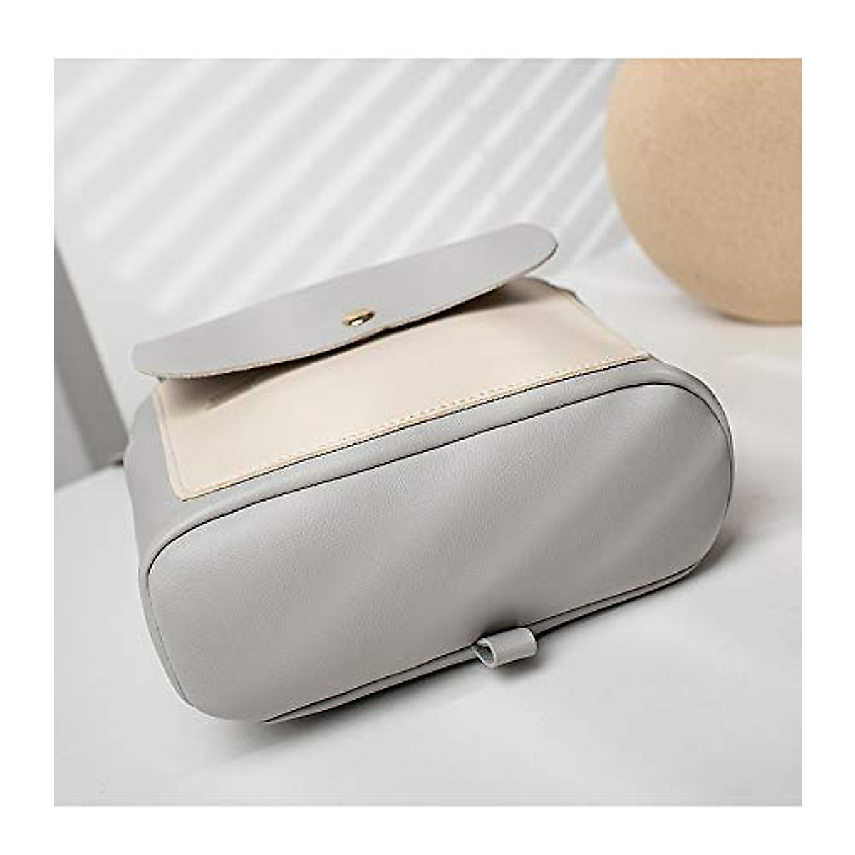 AIEDE Grey Backpack Mini Purse Fashion Leather Designer Travel Bag Ladies Shoulder Bags