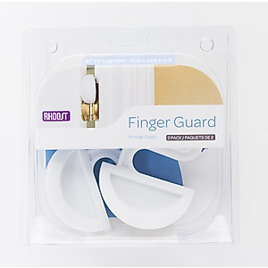 Rhoost Finger Guard - Finger Pinch Preventer Baby Proofing Door and Hinge Pinch Guard, White, 2-Pack