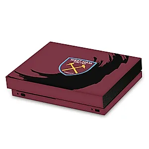 Head Case Designs Officially Licensed West Ham United FC Sweep Stroke Art Vinyl Sticker Gaming Skin Decal Cover Compatible with Xbox One X Console