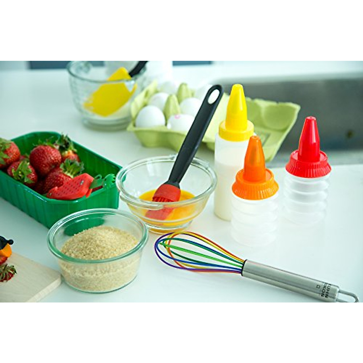 Kuhn Rikon "Colori" 10.75" of Silicone Whisk, Multicolor