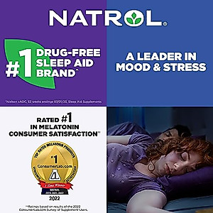 Natrol Melatonin 10mg, Citrus Flavored Dietary Supplement for Restful Sleep, 100 Fast-Dissolve Tablets, 100 Day Supply