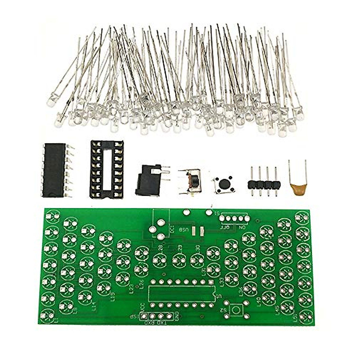 Wangcheng Hourglass Soldering Kit Practice Electronics DIY Project Simple Module Model Kit (Electronic Hourglass)