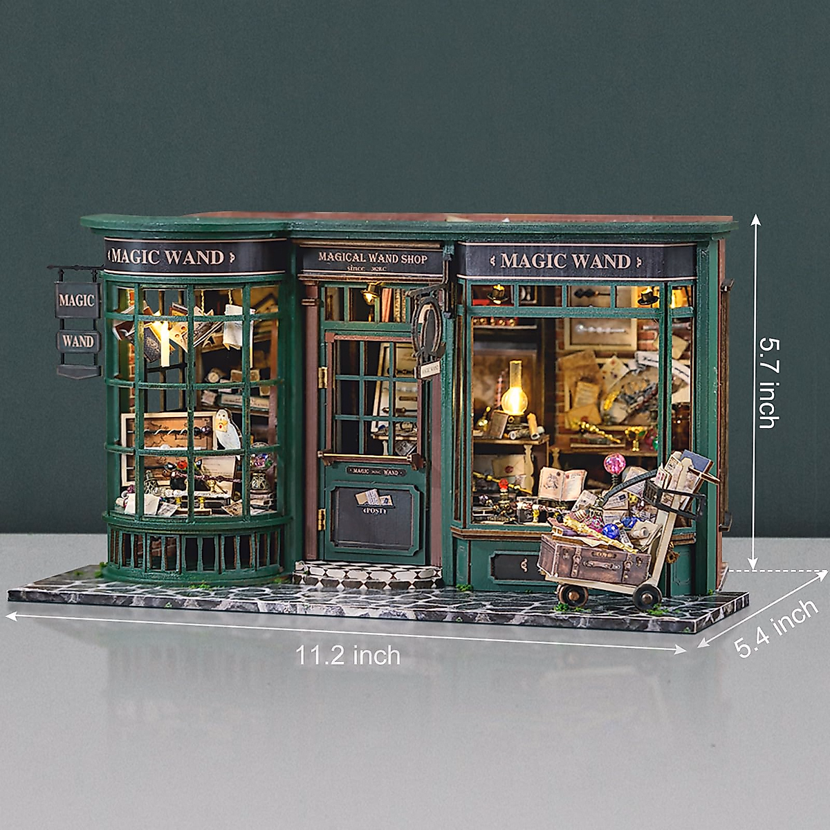 GuDoQi DIY Miniature House Kits, DIY Miniature Dollhouse Kit with Furniture, Tiny House Kits 1:24 Scale, Creative DIY Crafts for Adults Teen, Easter Day Birthday Gifts, Magic Shop