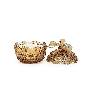 Housionity Elderflower Candle in Frosted Glass, Luxury Jar, Strong Scent, Long Duration, Ideal Gift for Valentine's or Women, Jewelry Candle, Designer Fragrance.