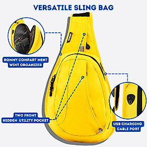 J World New York Stacy Mini Sling Backpack, Tangerine Yellow, One Size