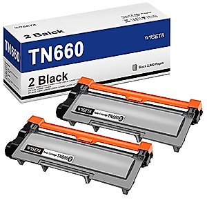 TN660 TN-660 TN630 TN-630 Compatible Toner Cartridge Replacement for Brother TN 660 TN 630 to Compatible with HL-L2380DW MFC-L2700DW MFC-L2740DW HL-L2300D MFC-L2707DW Printer (2 Black)