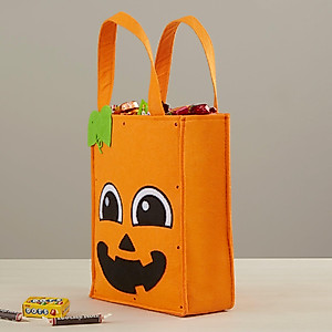 Personalization Universe Personalized Pumpkin Embroidered LED Light Up Halloween Treat Bag,Halloween Candy,Trick or Treating
