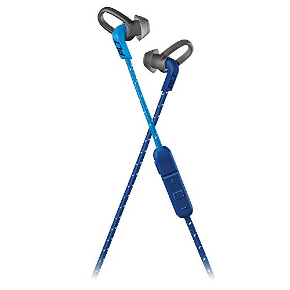 Plantronics BackBeat FIT 305 Sweatproof Sport Earbuds, Wireless Headphones, Dark Blue/Blue