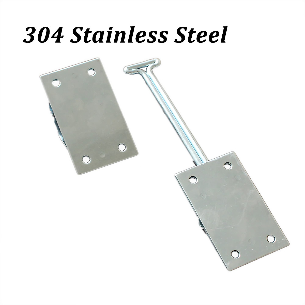 X-Haibei 2 Set 6 Inches RV T Style Entry Door Latch Catch Holder Stainless Steel for Camper Trailer Cargo