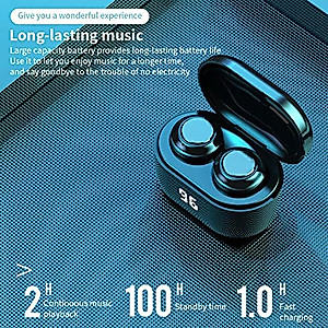 Wireless Earbuds Bluetooth 5.0 Headphones, in Ear Ultra-Mini Headset Built-in Microphone HD Calls, IPX5 Waterproof Immersive Premium Sound Stereophones Sports Earbug with Charging Case