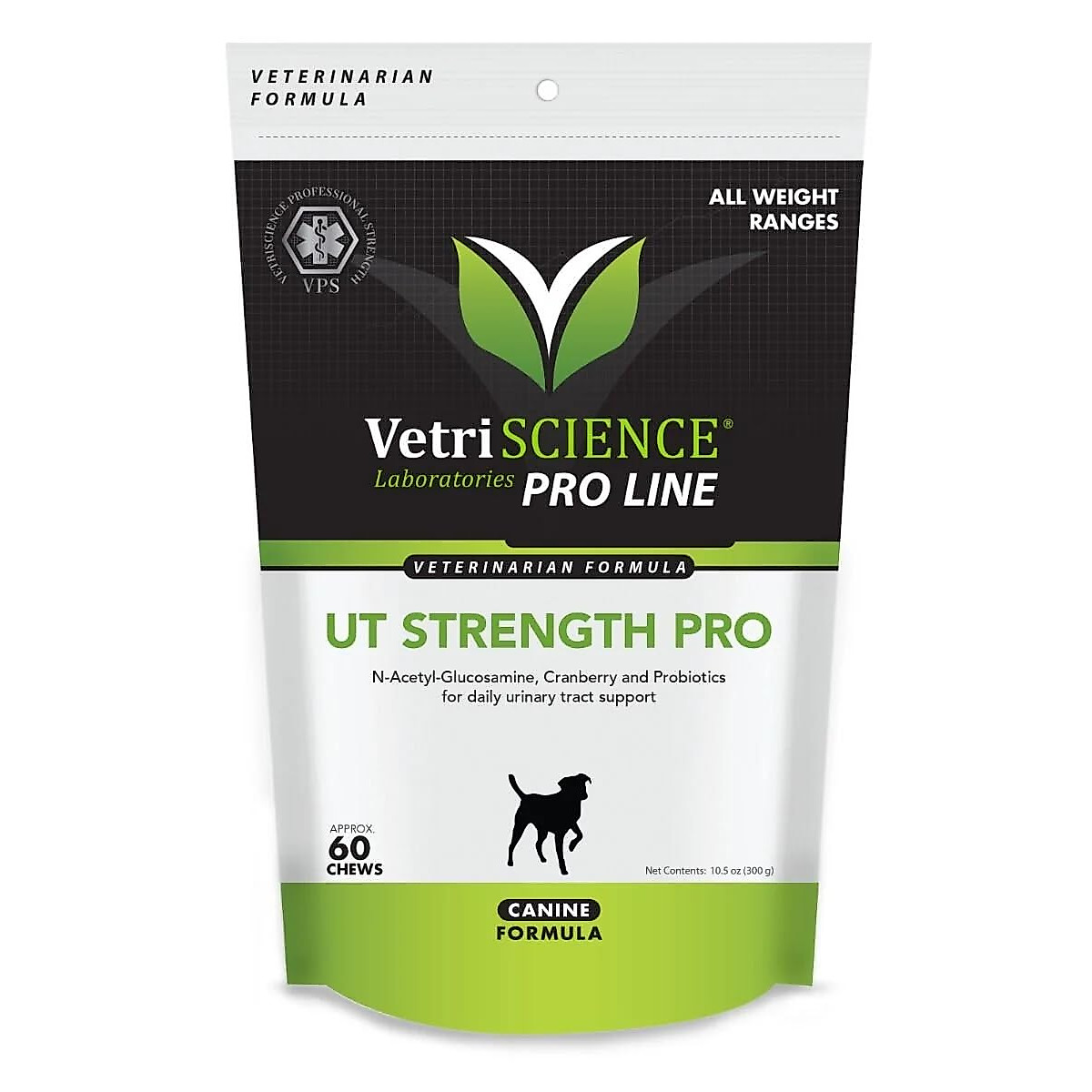 VETRISCIENCE UT Strength Pro - Bladder & UT Health Supplement for Dogs - Formula Aids Bladder Function & Comfort - Canine Supplement Supports Urinary Tract Maintenance - 60 Chews