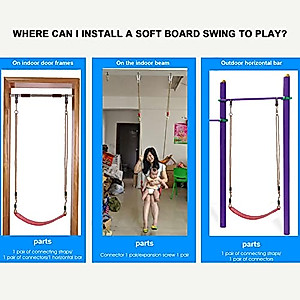 Swing Seats for Kids, Swing, Tree Swing, Swings Seat, 300 Lbs Weight Capacity Swing Board & Rope Outdoor Porch Backyard Playground for Children