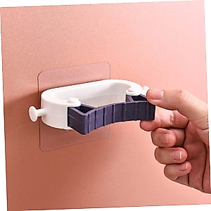 BUTIFULSIC 2pcs Mop Hanger Broom Holder Wall Mount Clothing Mounted Mop Holder Broom Mop Wall Hooks Wall Mounted Clothing Rack Broom Wall Holder Wall Mounted Clothes Rack Mops White
