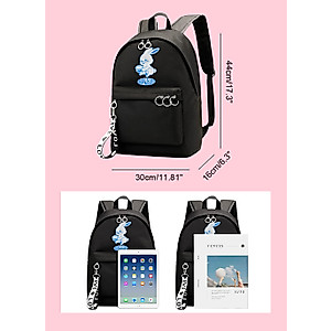 KAEFRA Casual Kpop New Black jeans Pink HAERIN HYEIN MINJI Merchandise HANNI DANIELLE Merch Backpack Bags (KH002)