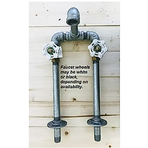 Rectangle Rustic Sink Galvanized Farmhouse Tub & (Pipe Faucet)