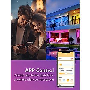 DAYBETTER Smart Light Bulbs, Alexa Light Bulbs, Smart Bulbs that Work with Alexa and Google Assistant, Color Changing Light Bulb, RGBCW WiFi & Bluetooth Dimmable LED Light Bulb, A19 E26 800LM, 10 Pack