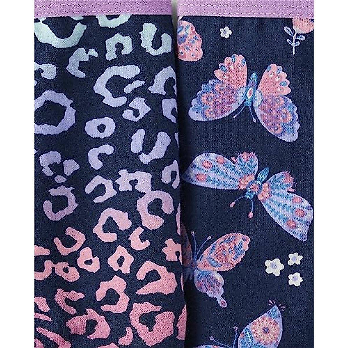 The Children's Place Girls Cotton 7-pack Bikini Style Underwear, Bright Pink | Capri Blue | Cool Flies_lovely Lavender | Cool Flies_tidal | Day Dreamer | Lovely Lavender | Ombre Leopard_snow | Ombre Leopard_tidal, Medium US