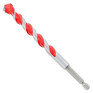 Diablo SPEEDemon Red Granite Carbide Tipped Hammer Drill Bit for Concrete, Masonry and Stone - 1/2" Diameter, 6" Length, 4" Working Length - DMARG1150