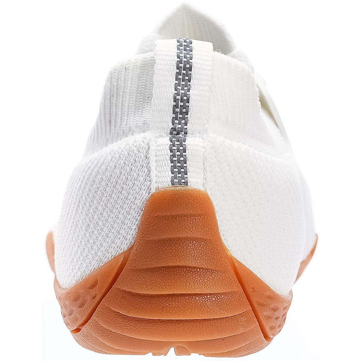 WHITIN Men's Trail Running Hiking Shoes Minimalist Barefoot 5 Five Fingers Wide Width Toe Box Size 8.5 Gym Workout Fitness Zero Drop Cross Training Male Minimus All White Gum 41