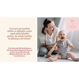 Apybaby Potty Training Seat | Safe Potty Training Toilet Seat for Boys & Girls | Slip Resistant & Comfortable Toilet Chair for Kids & Toddlers | Lightweight & Portable (Snow White)