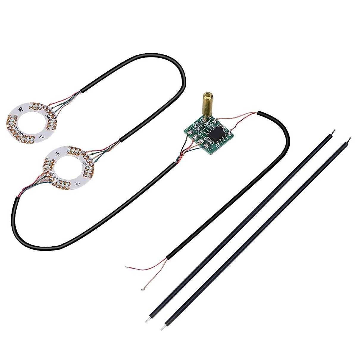 7 Colors LED Lamp Thumb Sticks Mod Thumbstick Ring Suitable for One, Controller, and Easy Installation( one Controller )