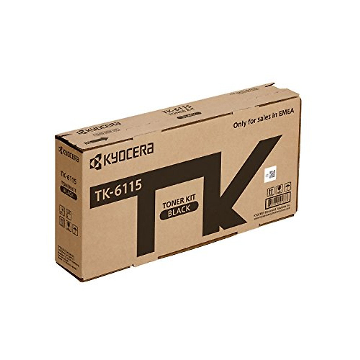 Kyocera TK-6115 Black Original Toner Cartridge 1T02TVBNL0 Compatible with M4125idn, M4125idn, KL3, M4132idn and M4132idn / KL3