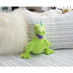 Nickelodeon Rugrats Reptar 15-Inch Character Plush Toy | Soft Cute Plushies and Big Stuffed Animals, Cartoon Gifts and Collectibles | Kids Room Decor, Bedroom Accessories