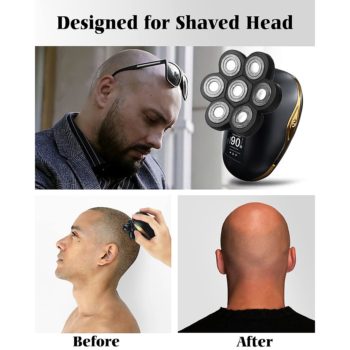 Amble 5-in-1 Electric Shavers Rotary Cutter Head - Accessories - 1 Cutter Head - Not Include Machine