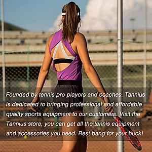 Tannius Tennis Racket Grip Tape, 6 Pack Tacky Tennis Grips, Absorbent and Enhanced Tennis Racquet Overgrip (6-Pack Mixed Colors)