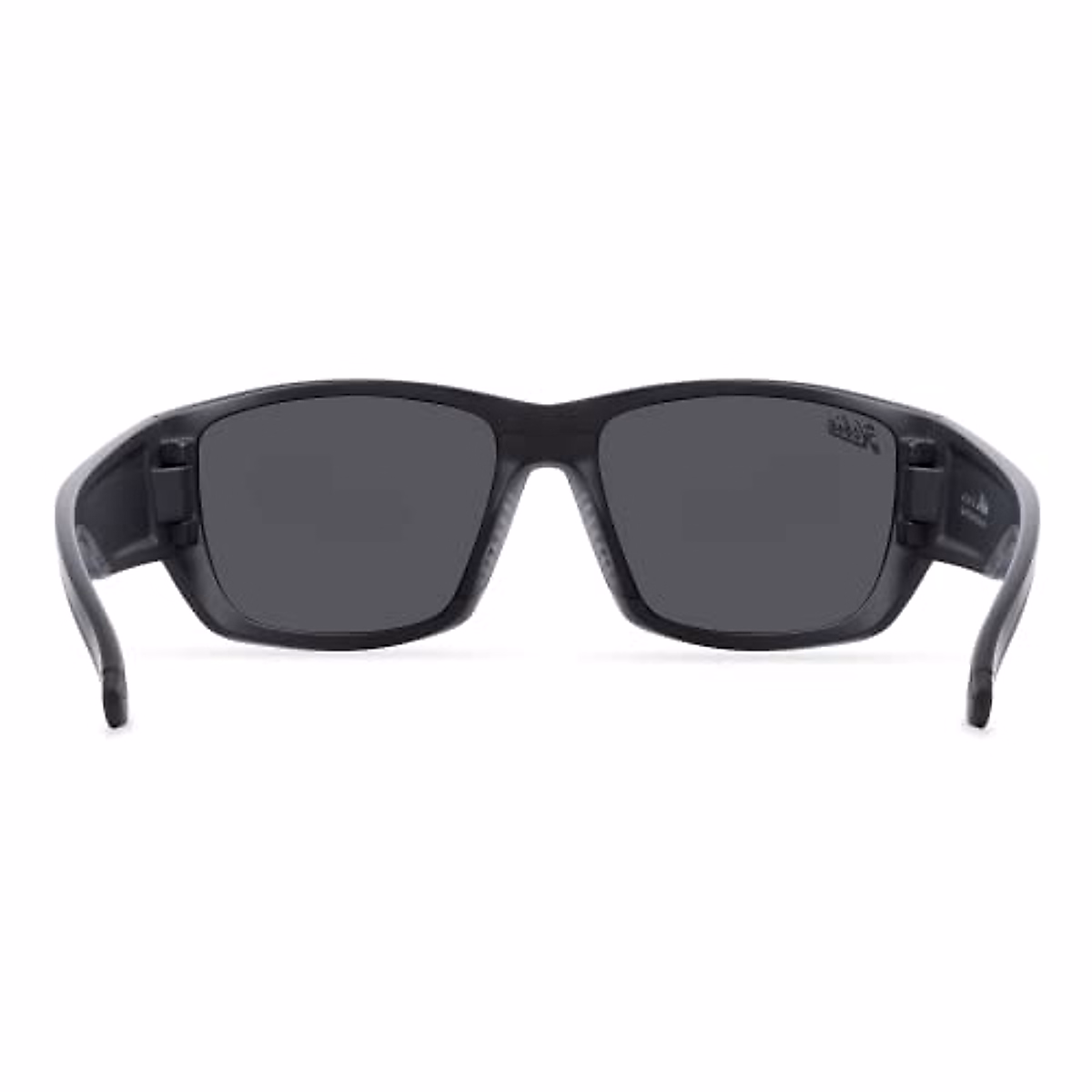 Hobie Bluefin Polarized Rectangular Sunglasses, Satin Black Frame/Grey Lens, OSFA