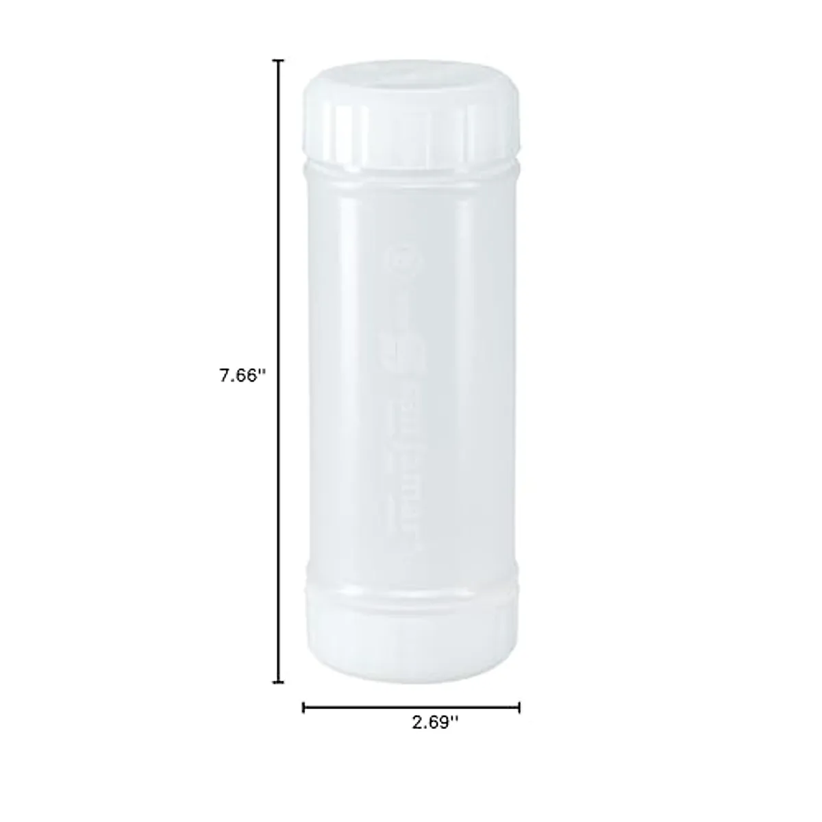 San Jamar Ez Kleen Plastic Sauce Bottle with Medium Valve for Thick Sauces and Relish, 16 Ounces, White