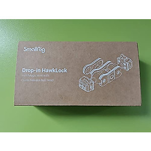 SmallRig Quick Release Ballhead Magic Arm 360° Rotation Articulating Magic Arm with 1/4" Screw, Drop-in HawkLock Camera Clamp for Field Monitor, Camera, Light, Max Load of 5kg, Aluminum Alloy - 3515B