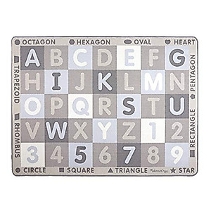Melissa & Doug Jumbo ABC-123 Rug - Neutral