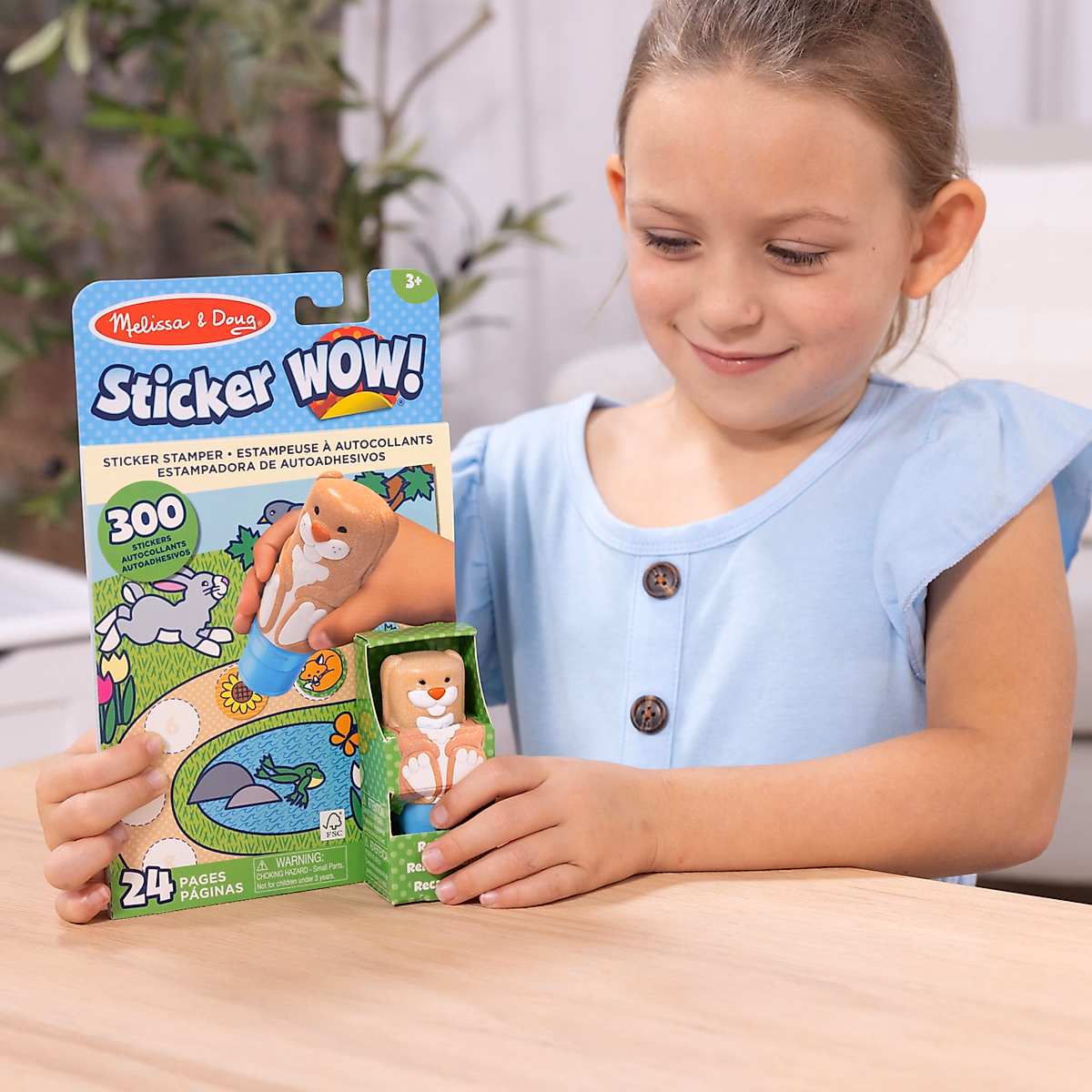 Melissa & Doug Bunny Sticker Activity Pad & Stamper Book, 1 EA