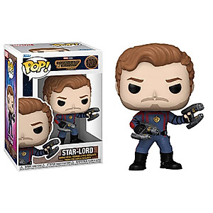 POP Marvel: Guardians of The Galaxy Volume 3 - Star-Lord Funko Vinyl Figure (Bundled with Compatible Box Protector Case), Multicolored, 3.75 inches