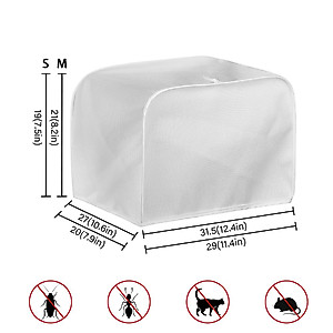 Baxinh Cat Paw Print Bread Maker Cover Toaster Oven Cover, Dustproof Toaster Cover Fits for Most Standard 2 Slice Bread Machine, Small Kitchen Appliance