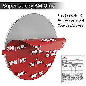 BRIOFOX Shower Curtain Rod Holder 3M Adhesive | Heat Resistant | Waterproof | Max Load 60 lbs Shower Rod Retainer for Wall, 2 Pack, Nickel (Rod Not Included)