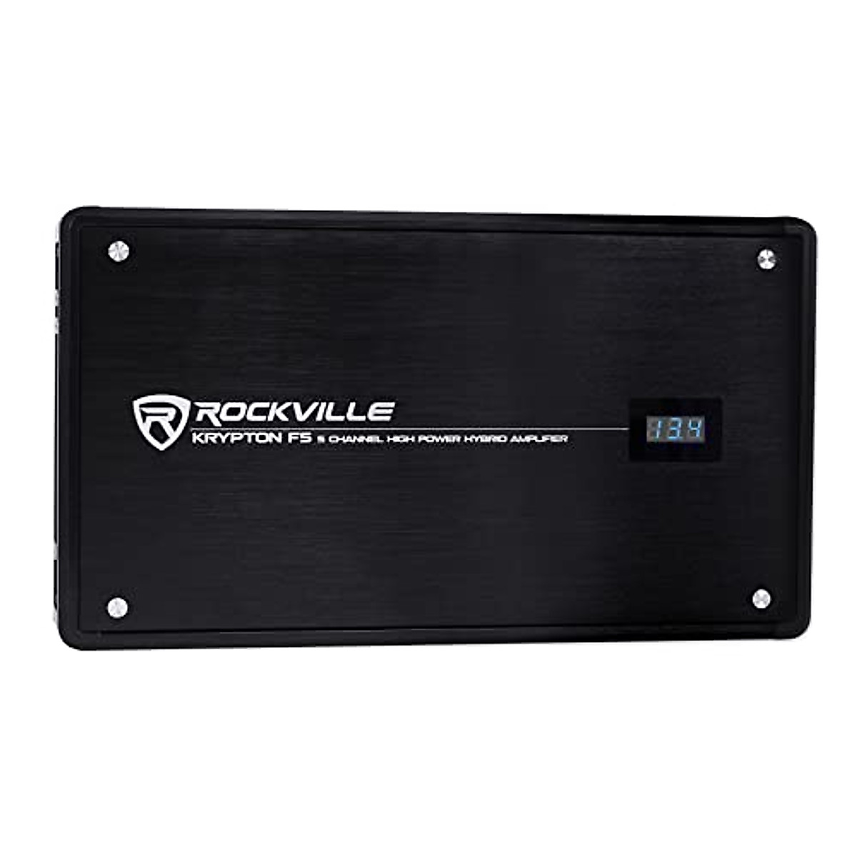 Rockville Krypton F5 3200w Peak / 800w RMS 5 Channel Car Amplifier w Volt Meter , Black