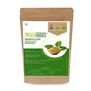 FOODHERBS Hibiscus Leaf Powder | 200 gms/0.44 lbs | Natural Hair Conditioner and Growth Promoter | Prevents Premature Graying and Hair Fall | Ideal for Homemade Shampoo