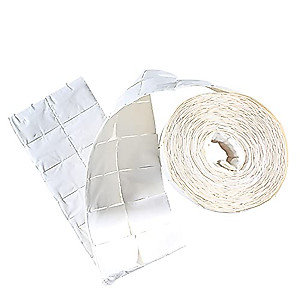 Lint- Roll 500 Of Cellulose Remover Pads Cotton Wipes Towel Nail Cleaning Swabs And Gel 240 Grit Nail File Buffer (A, One Size)