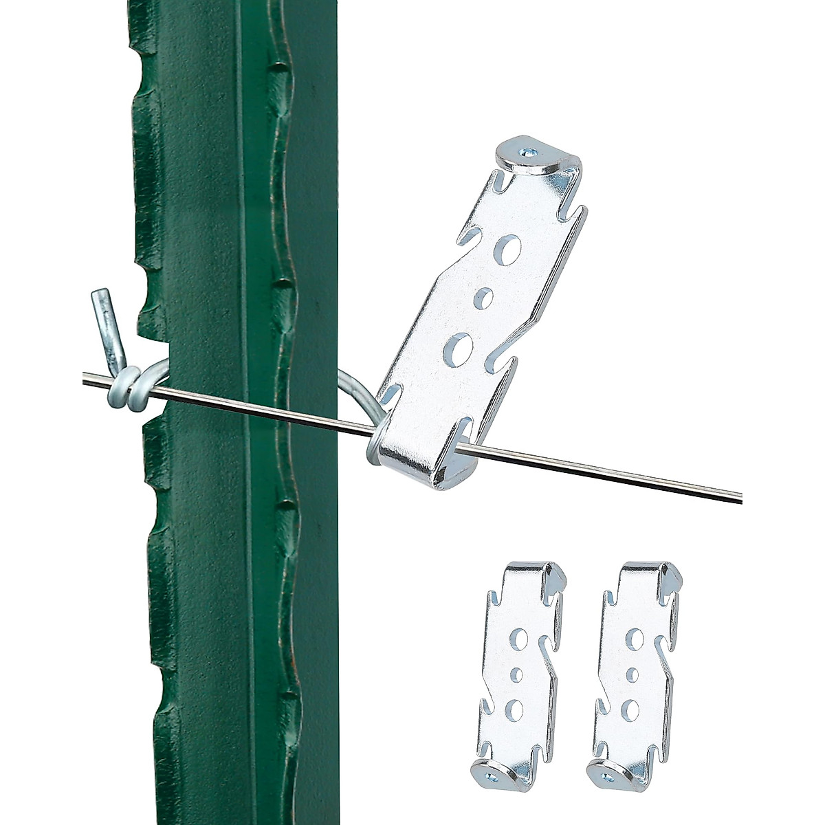 Meelna Fence Wire Twister for T Post Clips, Fence Wire Twisting Tool, Fence Tools, Saver Timea Energy Wire Twisting Tool Easy to Use High Hardness Enough to Twist Any Fencing Wire (2 Pack)