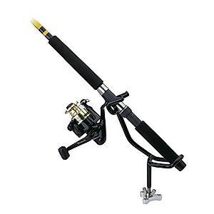 Attwood Sure Grip Steel 45 Degree Angle Rod Holder with Base (4-Inch)