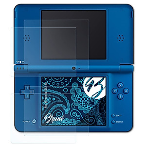 Bruni Screen Protector compatible with Nintendo DSi XL Protector Film, crystal clear Protective Film (Set of 2)
