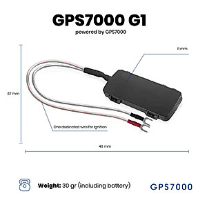 GPS7000 GPS Tracker for Vehicles - Hidden Tracking Device for Any Vehicle - Easy Installation on Car's Battery- 10 Days of Service - Subscription Required - Low Cost Subscription Plan Options