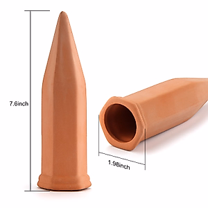 APPD Terracotta Watering Stakes15 Pack Automatic Plants Watering Devices Terracotta Self Watering Spikes for Wine Bottles Great for Indoor & Outdoor Plants