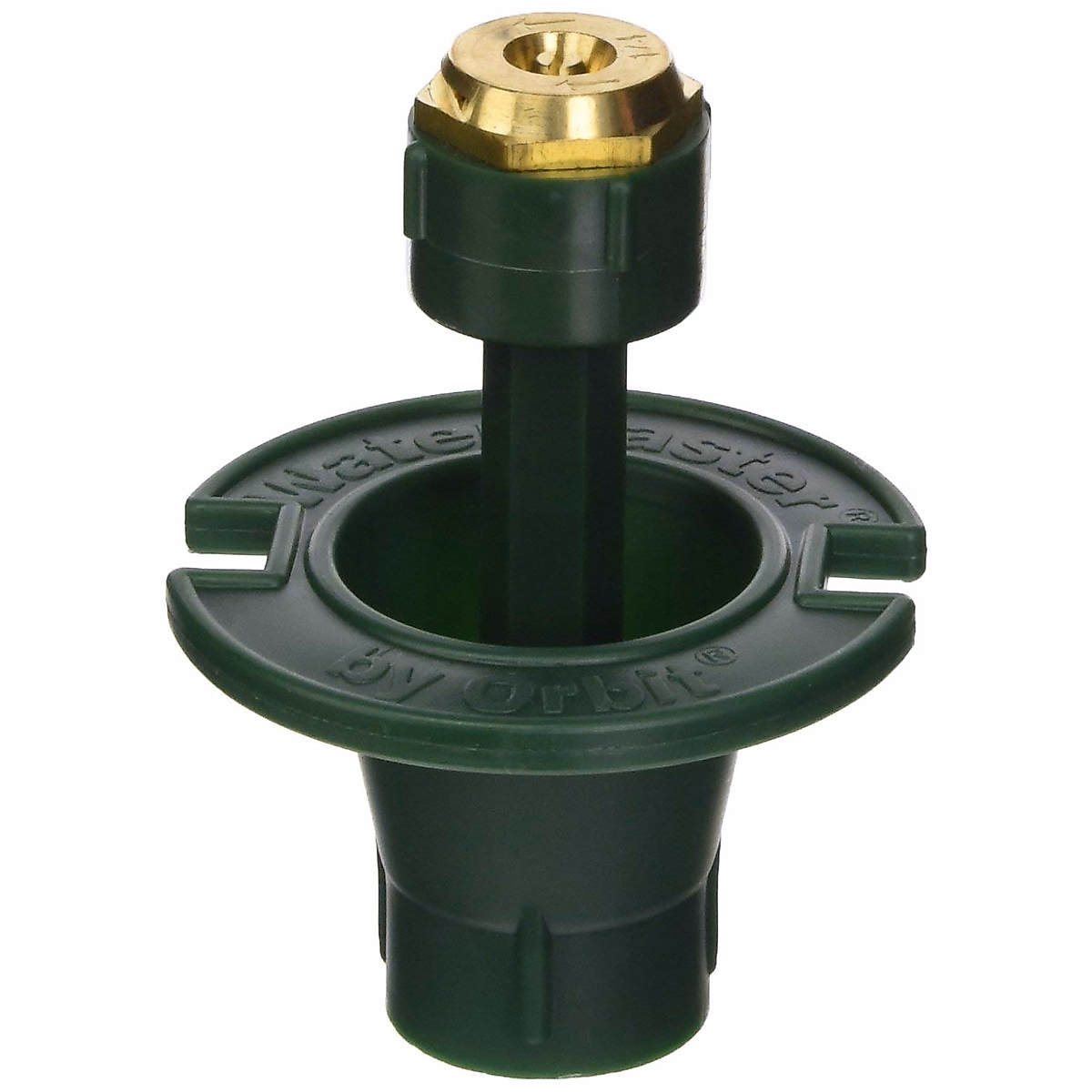 Orbit 54029 Plastic Pop-Up Flush Head Sprinkler with Brass Quarter Pattern Spray Nozzle