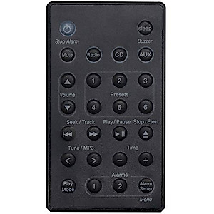 PERFASCIN Replaced Remote Control Compatible with Bose Wave Music System I II III Wave Music Radio/CD AWRCC1 AWRCC2 AWRCC3 (Black)