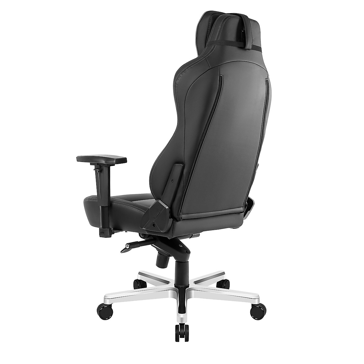 AKRacing Office Series Onyx Deluxe Executive Real Leather Desk Chair with High Backrest, Recliner, Swivel, Tilt, Rocker & Seat Height Adjustment Mechanisms, 5/10 Warranty - Black -