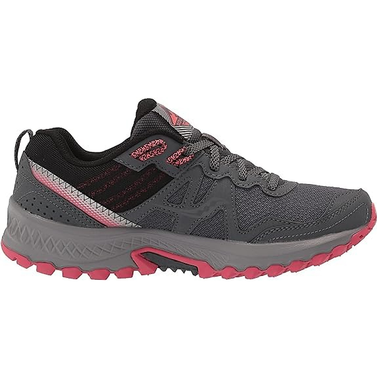 Saucony Women's Excursion TR14 Running Shoe, Charcoal/Coral, 8.5 W US