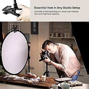 LimoStudio (2 Pack) Heavy Duty Photography Lighting Stand Flash Magic Clamps with Flex Arm, Gooseneck Mount for Table Top Mount, Multi Purpose Super Clamps, AGG3275